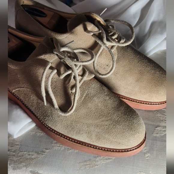 Allen Edmonds | Shoes | Allen Edmonds Beige Suede Derby Shoes | Poshmark